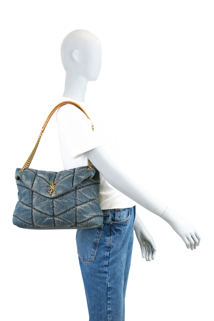 YSL LOULOU PUFFER DENIM – Troca de Luxo
