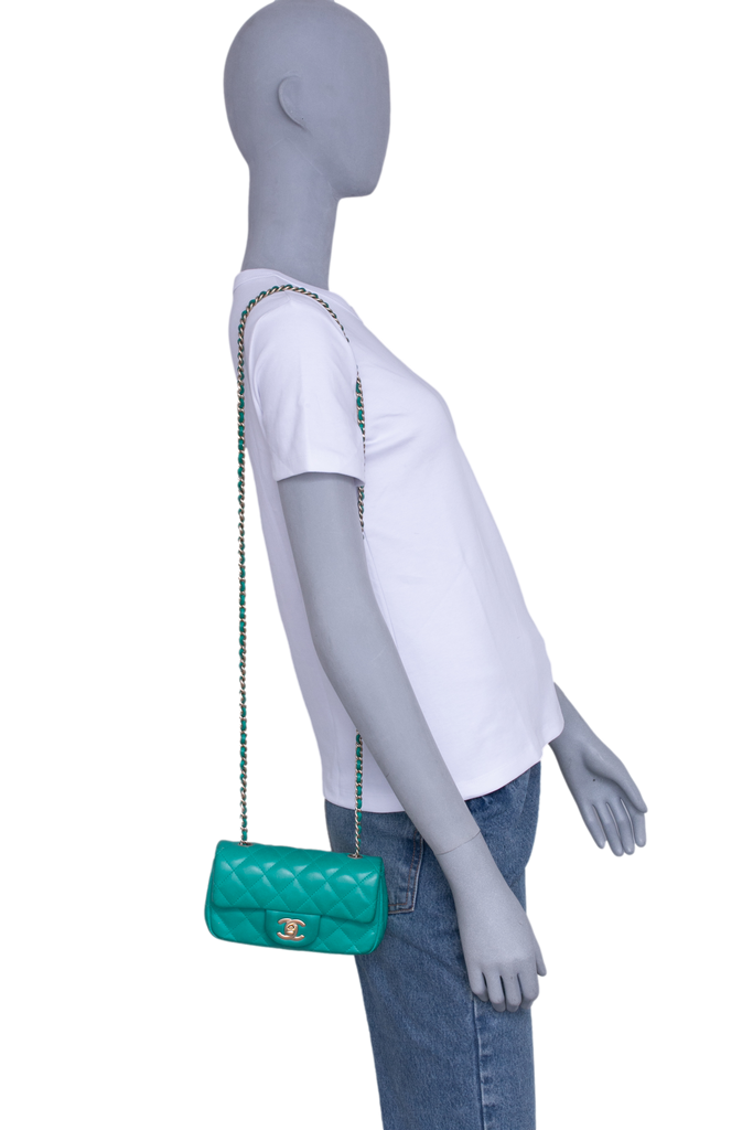 CHANEL EXTRA MINI SF LAMBSKIN GREEN – Troca de Luxo